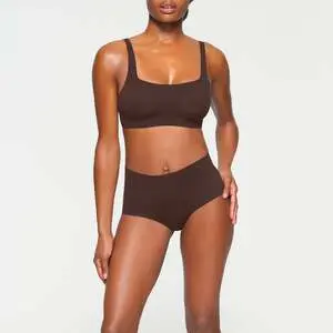 SKIMS Scoop Bralette | Light Neutral | M Dd Espresso