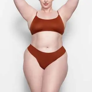 SKIMS Scoop Bralette | Light Neutral | M Dd Saffron