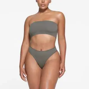 SKIMS Bandeau | Medium Neutral | 2xs | Fits Everybody Gunmetal