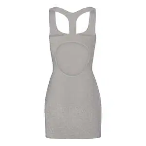 SKIMS Glitter Swim Metallic Dress - Nickel