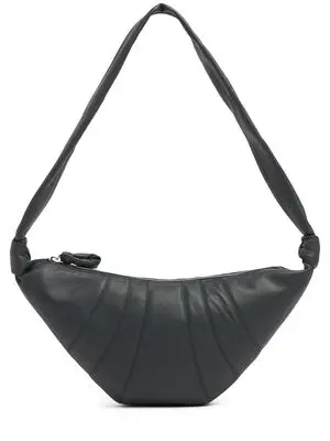 LEMAIRE Medium Croissant Nappa Crossbody Bag Asphalt