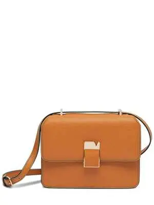 VALEXTRA Small Nolo Leather Shoulder Bag - Havana