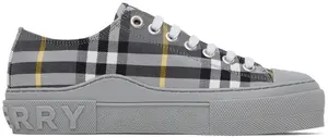 Burberry Burberry Gray Vintage Check Sneakers - Grey Check