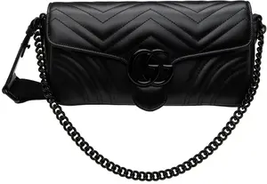 Gucci Gucci Black GG Marmont Bag 1000 Black/black