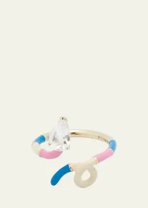 bea bongiasca - B Rock Crystal And Enamel Multicolor Ring