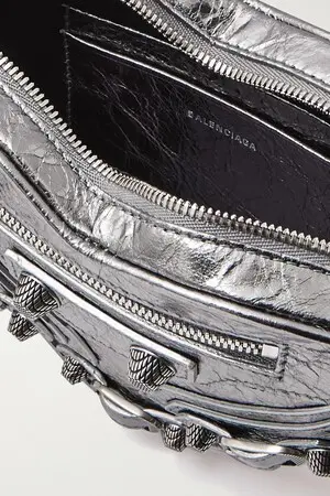 Balenciaga Le Cagole Heart Mini Shoulder Bag - Silver