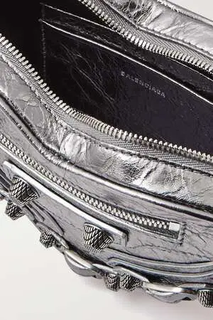 Balenciaga Le Cagole Heart Mini Shoulder Bag - Silver