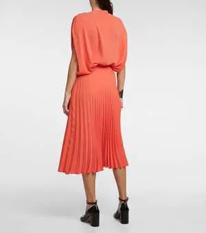 MAISON MARGIELA Pleated Crêpe Midi Skirt