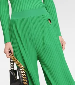 Stella McCartney Ribbed-knit Culottes