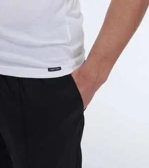 TOM FORD Ribbed-knit Cotton-blend Tank Top