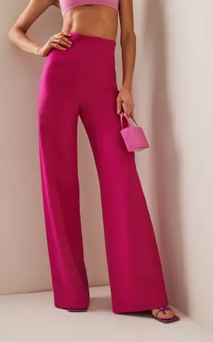 SERGIO HUDSON Signature High-waisted Wide-leg Pants