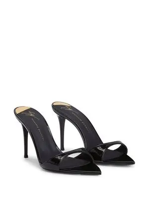 GIUSEPPE ZANOTTI Intriigo Patent 90mm Sandals - Black
