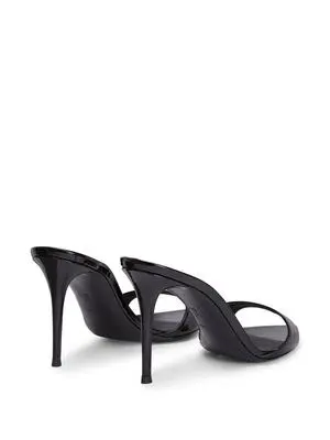 GIUSEPPE ZANOTTI Intriigo Patent 90mm Sandals - Black