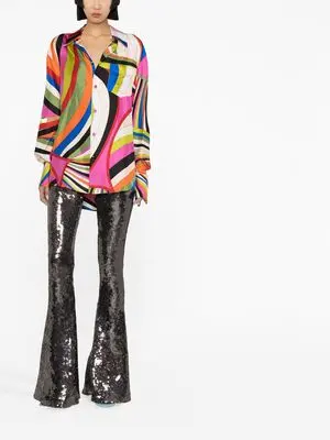 Emilio Pucci Geometric-print Silk Shirt