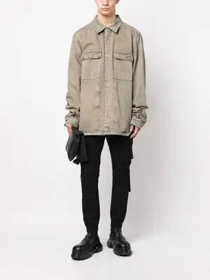 Rick Owens Stonewashed Denim Shirt