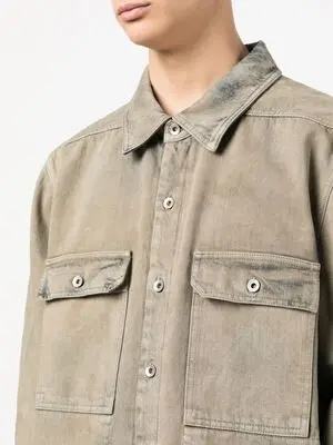 Rick Owens Stonewashed Denim Shirt