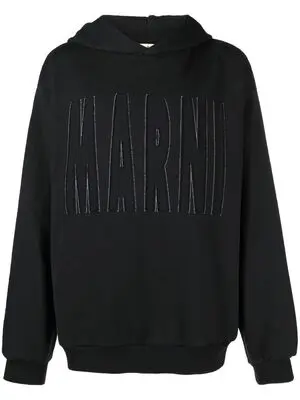 Marni Appliqué Logo Long-sleeve Hoodie