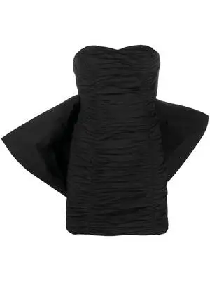 ROTATE BY BIRGER CHRISTENSEN Bow-detail Pleated Minidress