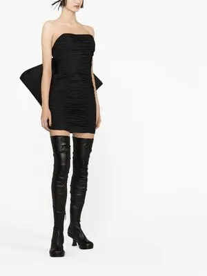 ROTATE BY BIRGER CHRISTENSEN Bow-detail Pleated Minidress