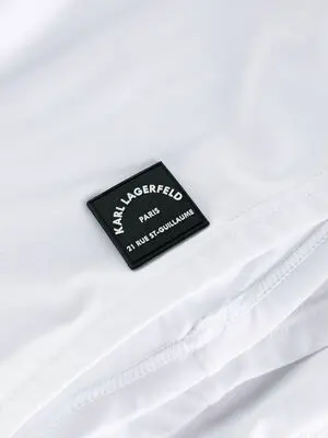 Karl Lagerfeld Logo-print Drawstring Trunks