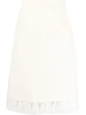 TORY BURCH Double-Faced Wool Midi Skirt