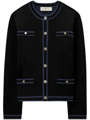 TORY BURCH Kendra Jacquard Cardigan
