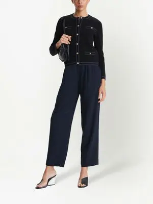 Tory Burch Kendra Jacquard Cardigan - Black
