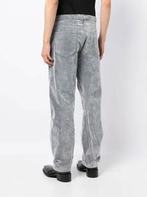 TRUSSARDI Bleached-effect Straight-leg Jeans