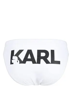 Karl Lagerfeld Logo-print Swimming Trunks