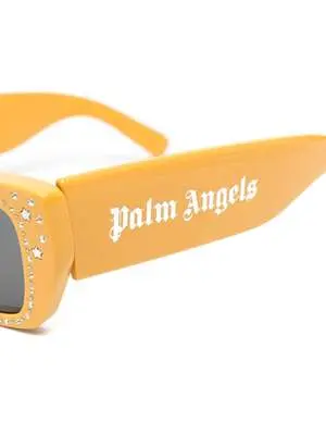 Moncler X Palm Angels Square-frame Sunglasses - Yellow