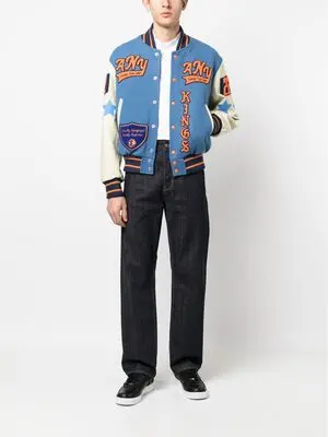 AWAKE NY Wool Blend Sport Jacket With Lion Patch