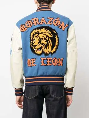 AWAKE NY Wool Blend Sport Jacket With Lion Patch