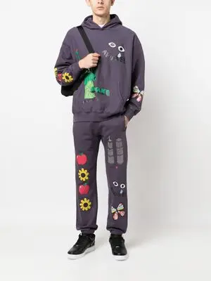 AWAKE NY Graphic-print Elasticated Track-pants