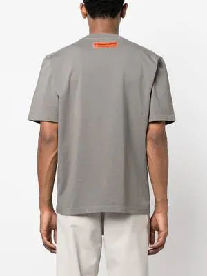 Heron Preston Logo-patch Crew Neck T-shirt - Grey