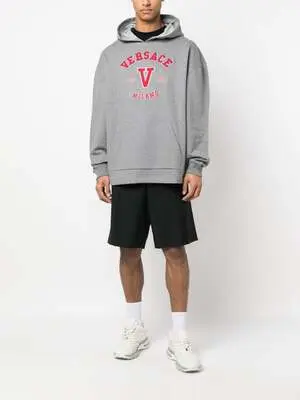 Versace Appliqué Logo Hoodie