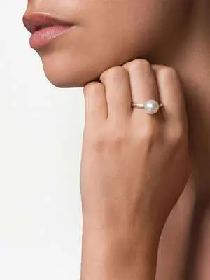 AUTORE MODA 10kt Yellow Pearl Ring - Gold