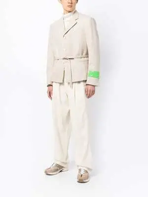 Off-White Buckle-fastened Single-breasted Blazer