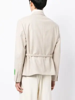 Off-White Buckle-fastened Single-breasted Blazer