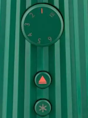 ALESSI Plissé Matte Toaster - Green
