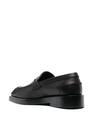 Versace Square-toe Studded Loafers