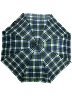 Mackintosh Heriot Whangee Handle Umbrella Blue
