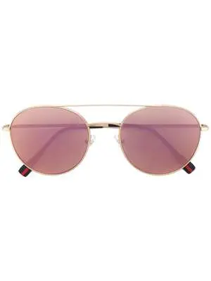 Prada Round Pilot-frame Sunglasses