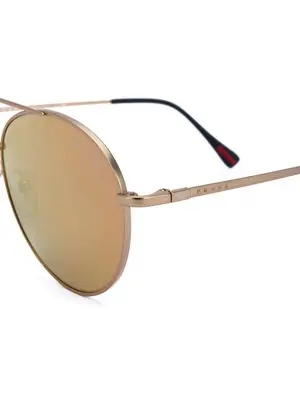 Prada Round Pilot-frame Sunglasses