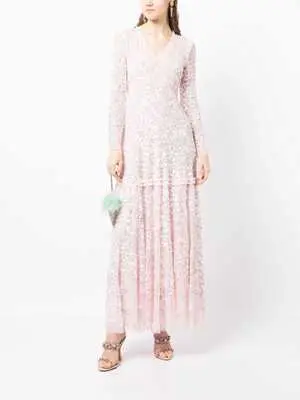 NEEDLE & THREAD Sequin-embellished Long Dress