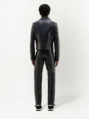COURREGES Reedition Vinyl Straight Trousers - Black