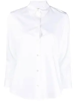THE ROW Crop-sleeve Shirt