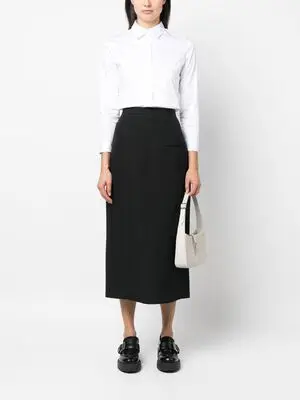 THE ROW Crop-sleeve Shirt
