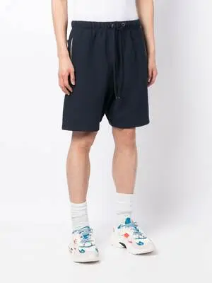 ADVISORY BOARD CRYSTALS Drawstring Track Shorts - Blue