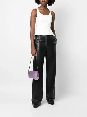 Manu Atelier Curve Leather Shoulder Bag