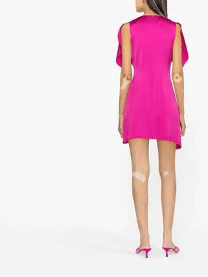 Victoria Beckham Round-neck Mini Dress - Pink